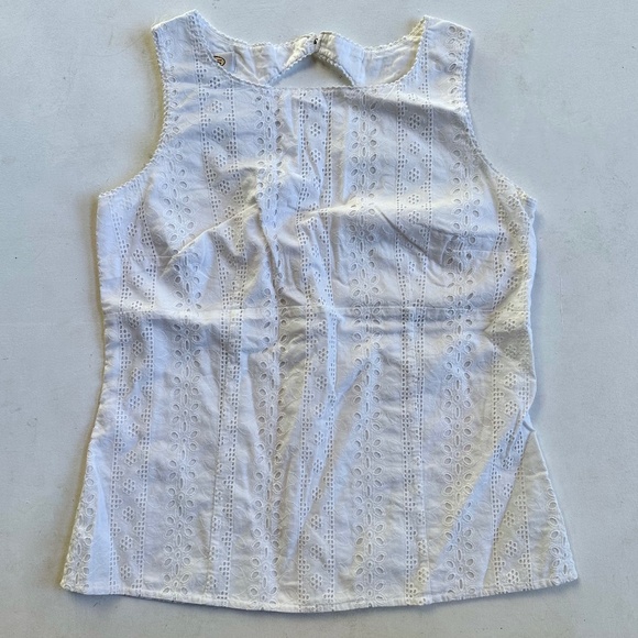 Vintage | Tops | Vintage 9s Talbots White Lace Tank Top | Poshmark